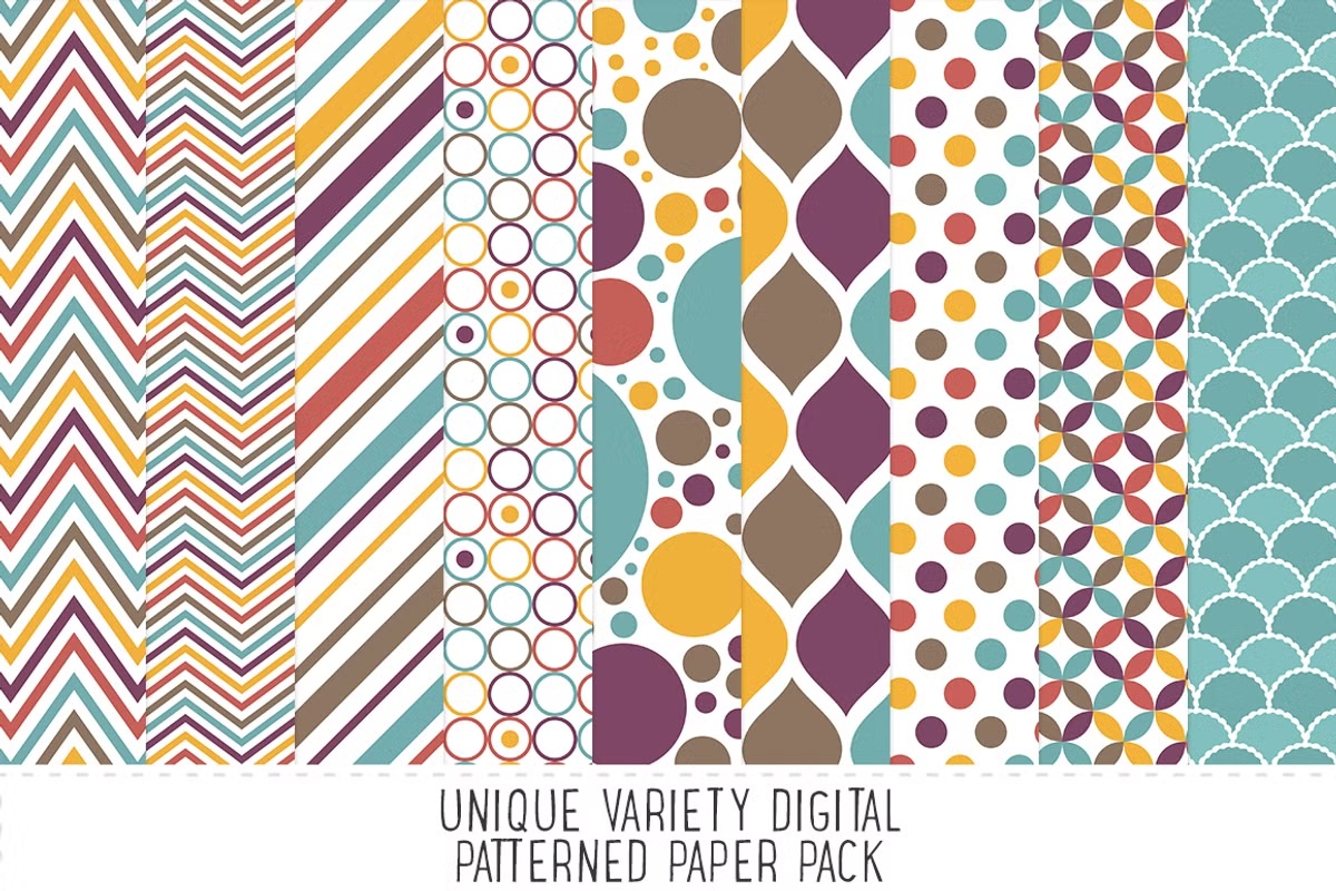 Calico Pattern Paper Pack - Creative Market