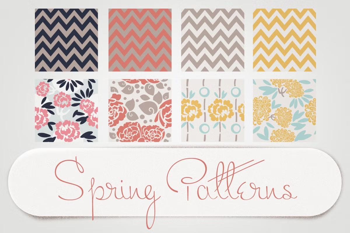 Spring Patterns - Creative Market